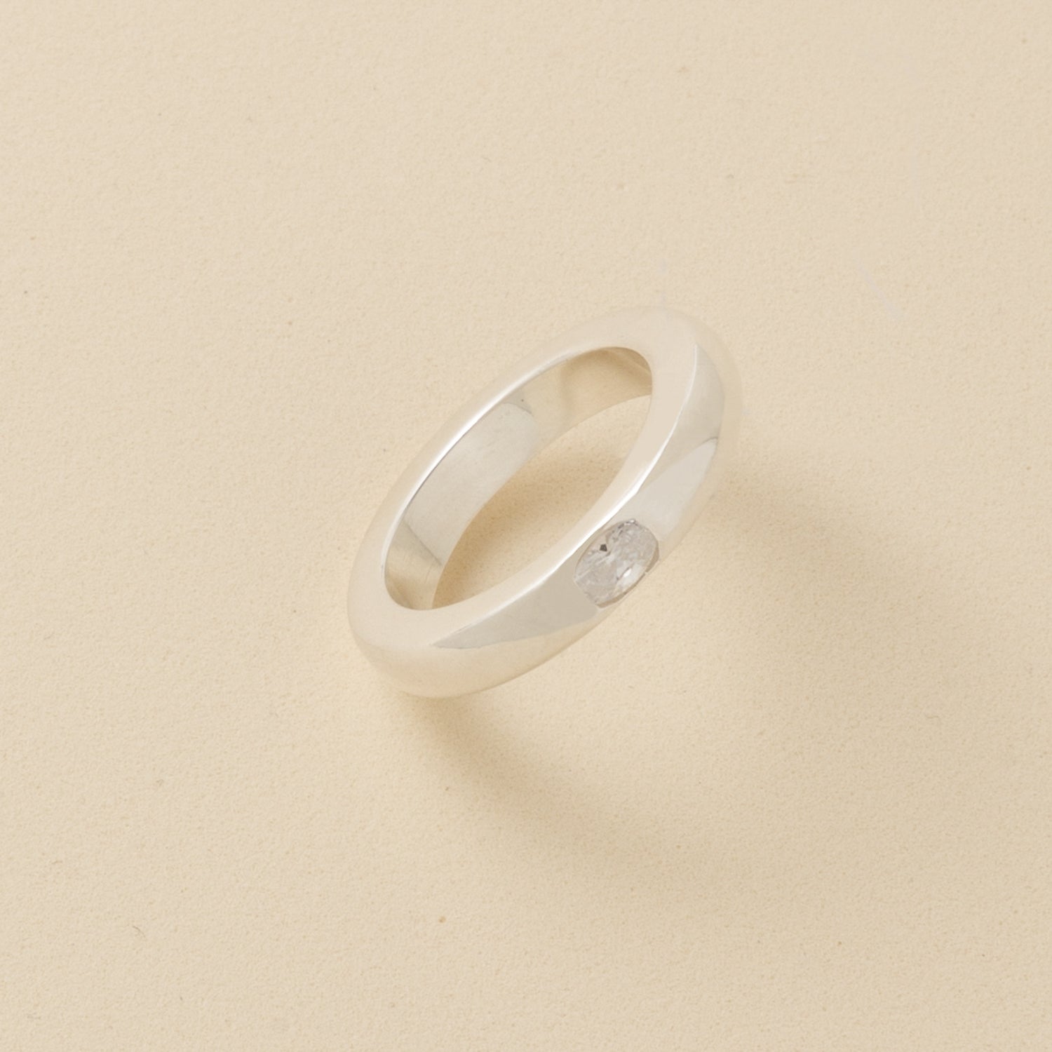 Anillo Circle Shine SILVER – MAR ATELIER