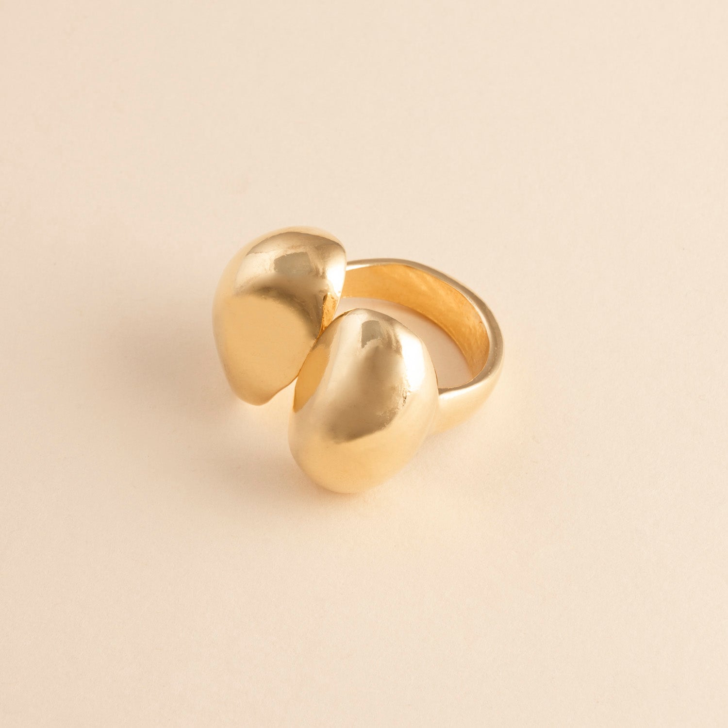 Anillo Double Nugget Gold – MAR ATELIER